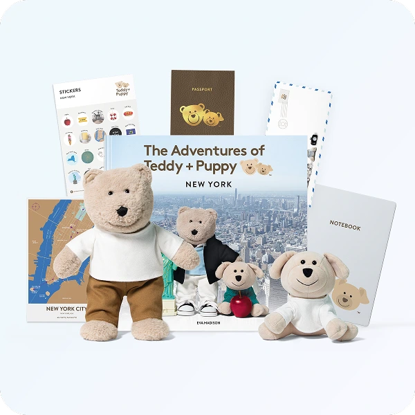 Kids Essentials for Traveling Ultimate Travel Bundle | Teddy + Puppy